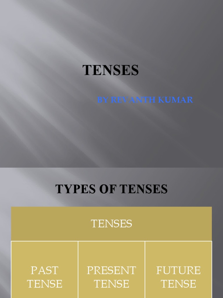 TENSES PDF