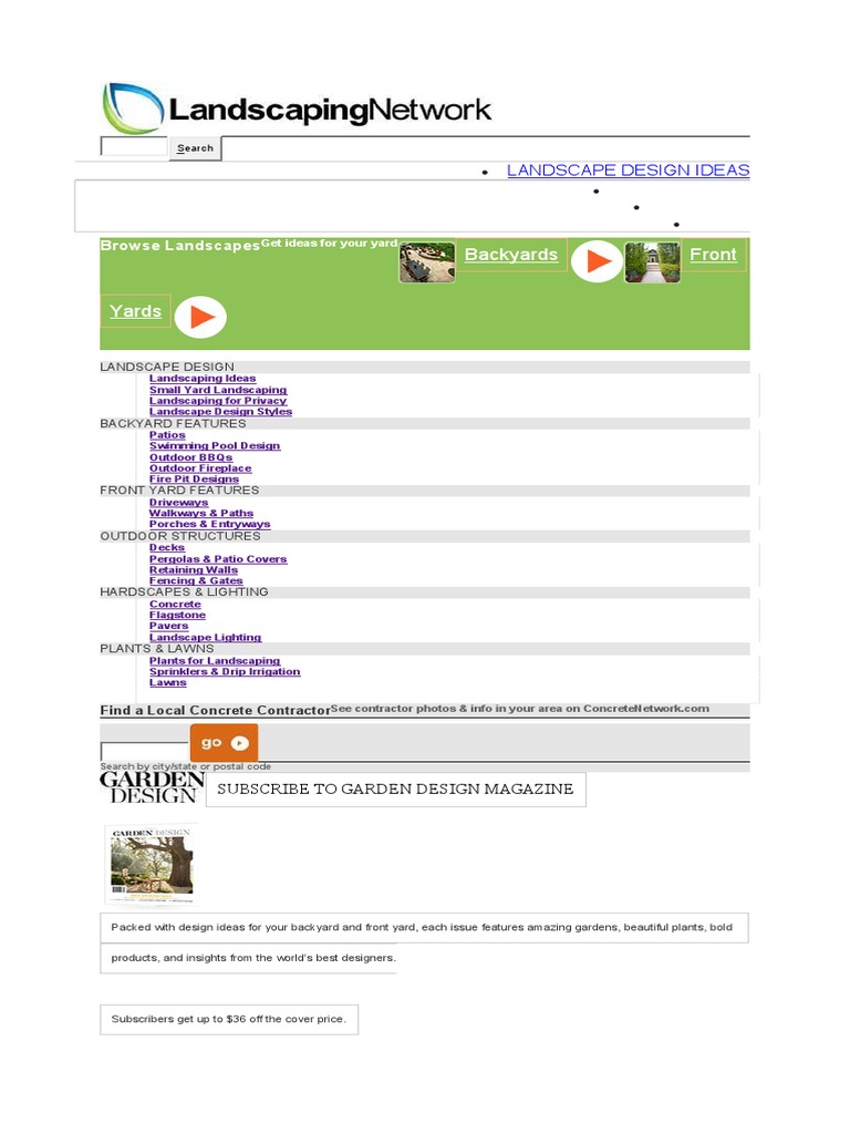 Landscape Design Ideas | PDF | Landscape | Gardens