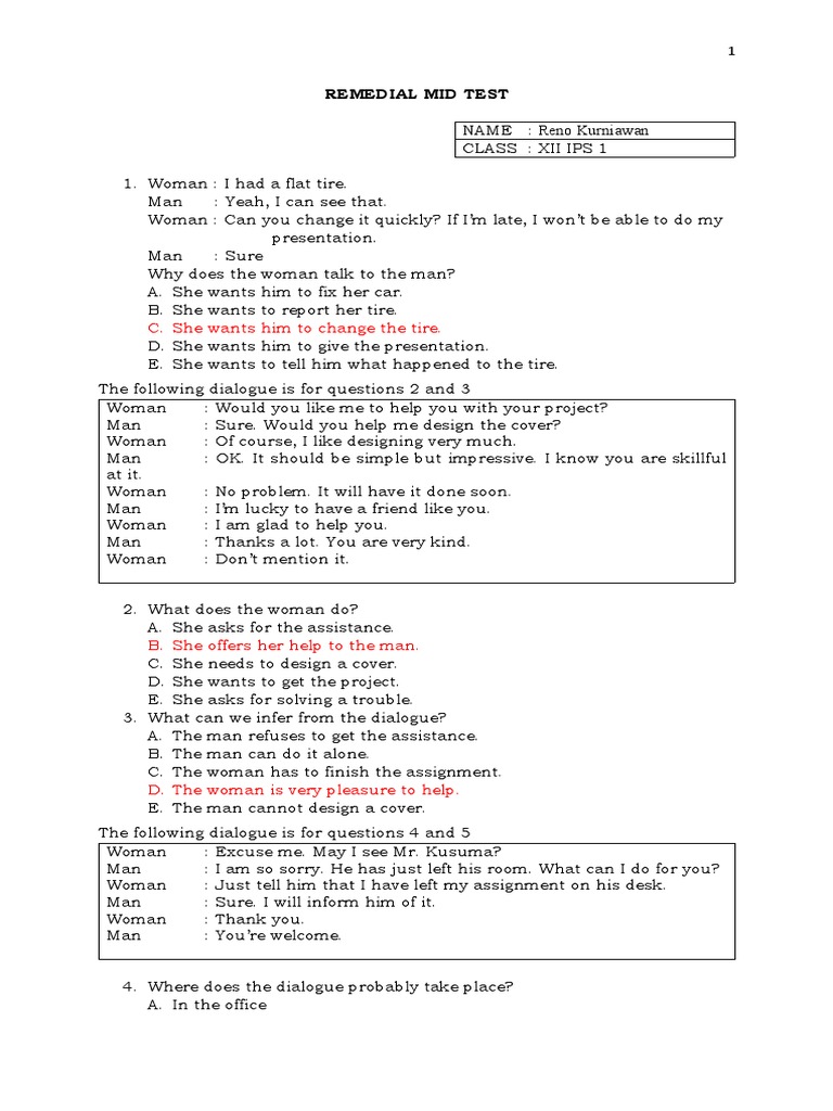 Remedial Mid Test 22 | PDF | Application Software | Résumé