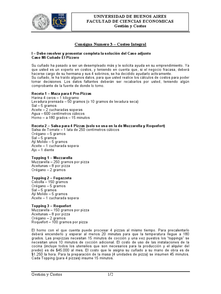 AHF - Consigna 3 - Gestion y Costos - 2023-2C | PDF