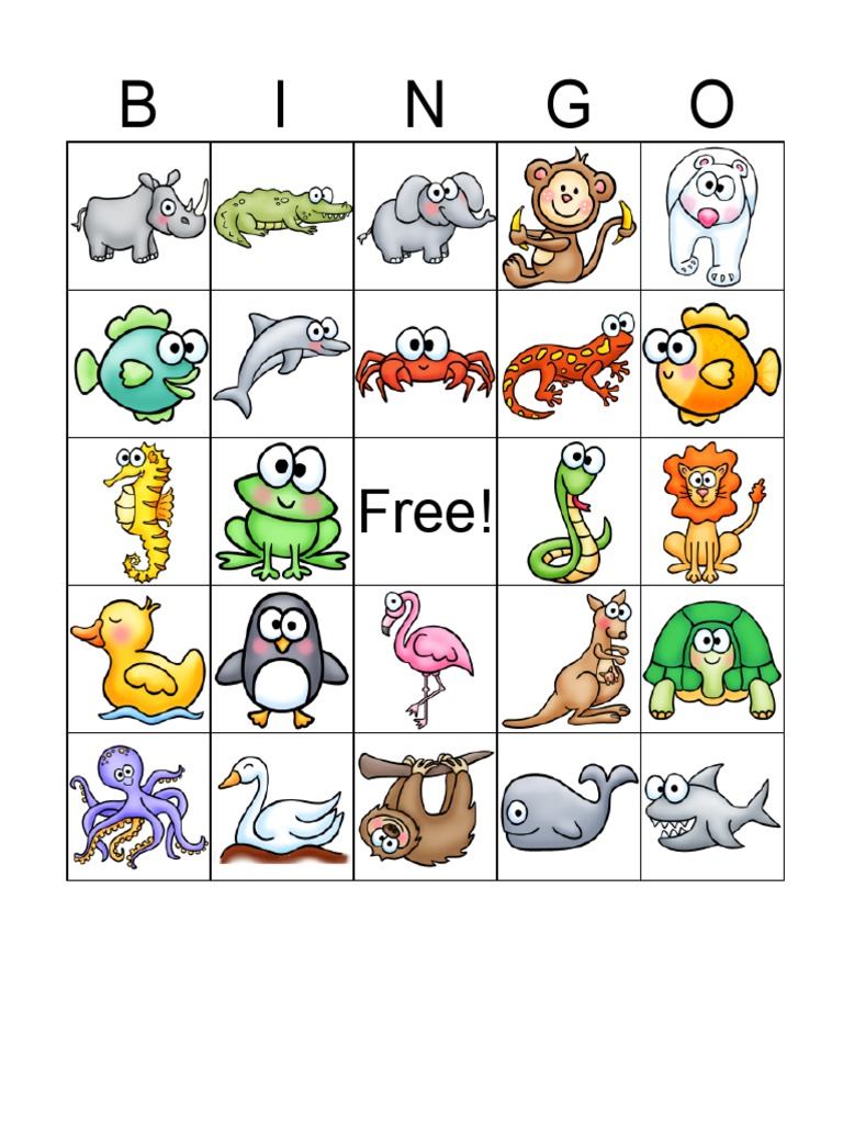 Animals Bingo | PDF