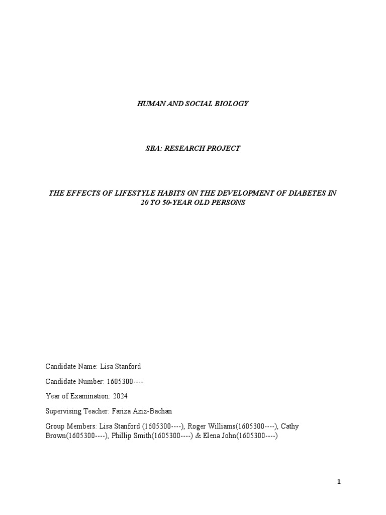 Ms Bachan Sba Sample (2024) | PDF | Preventive Healthcare | Diet (Nutrition)