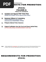PNP Promotion Application Requirements | PDF | Affidavit | Justice