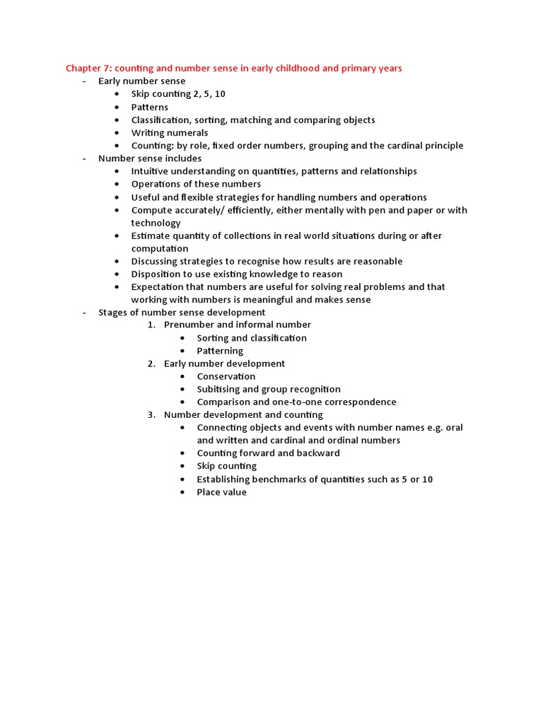 The Numerate Educator Textbook Notes | PDF