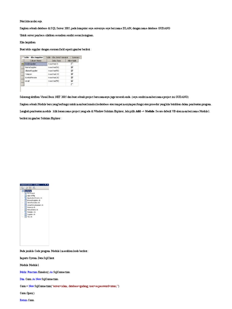 Contoh Database VB | PDF | Komputer