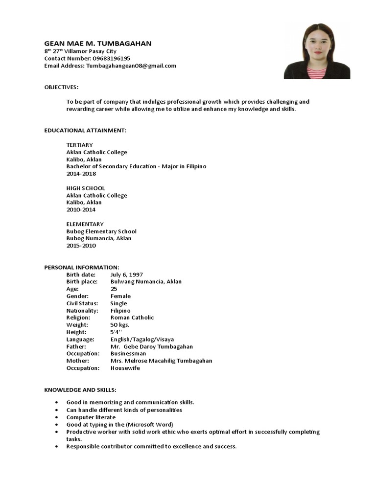 Gean Resume | PDF