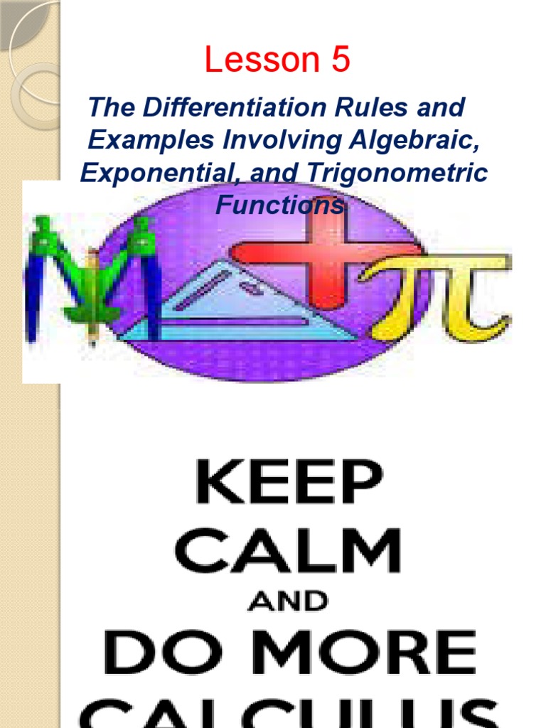 5 Rules of Differentiation and Optimization | PDF | Derivative | Function (Mathematics)