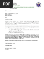 Solicitation Letter To Barangay | PDF