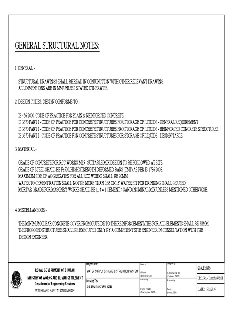 General Notes 1 | PDF