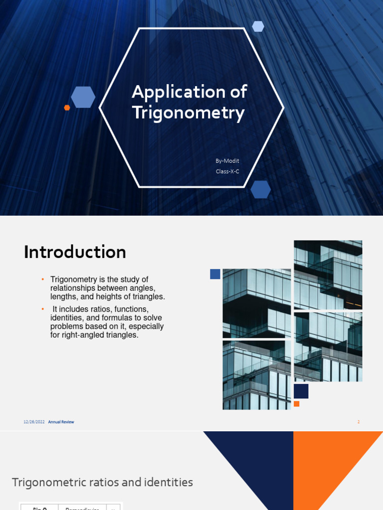 Application of Trigonometry | PDF | Trigonometry | Outer Space