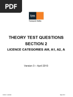 Learning Licence Test Questions Answers | PDF | Traffic | Vehicles