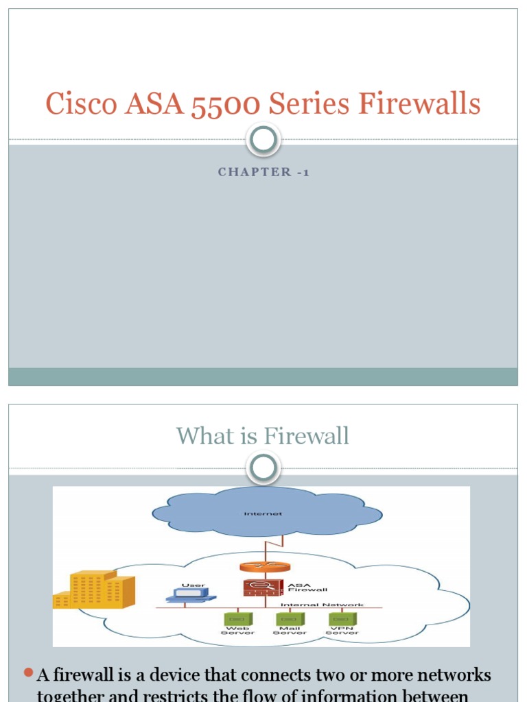Cisco ASA 5500 Series Firewalls-Lecture1 | PDF | Firewall (Computing) | Computer Network