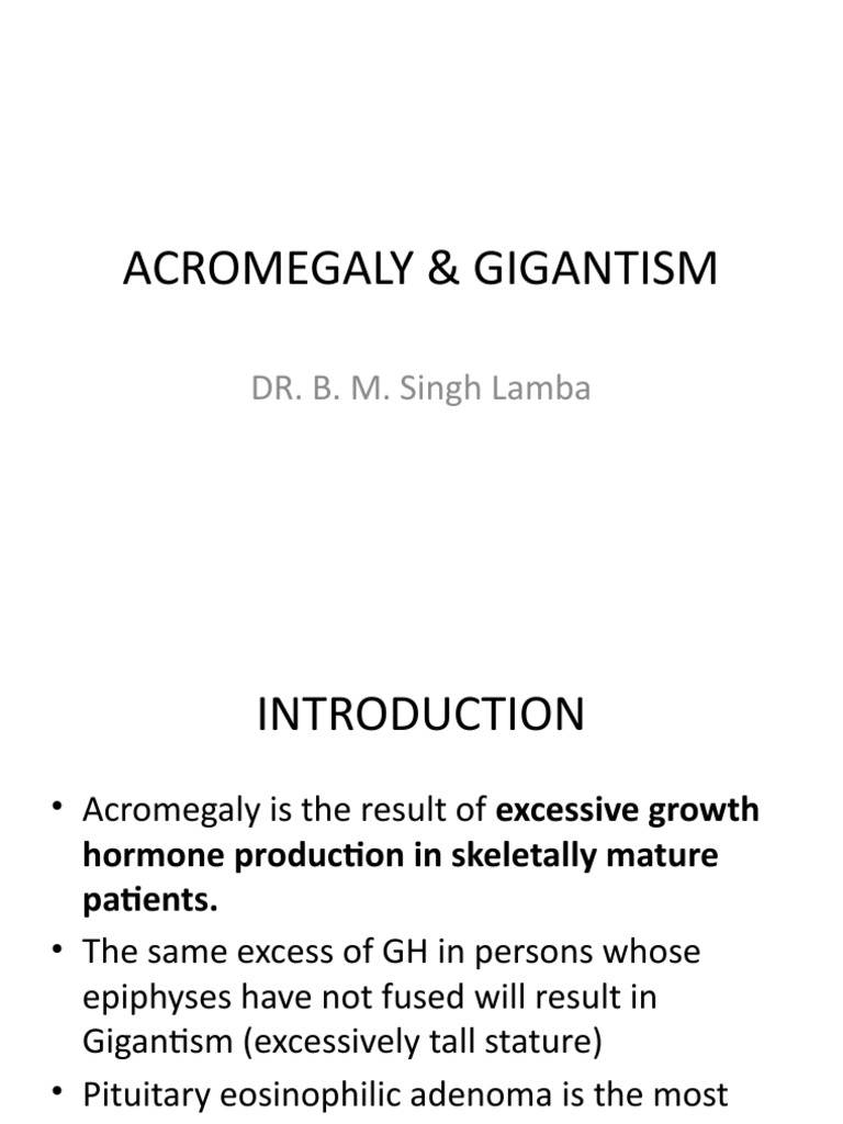 Acromegaly and Gigantism Overview | PDF | Endocrinology | Medical ...