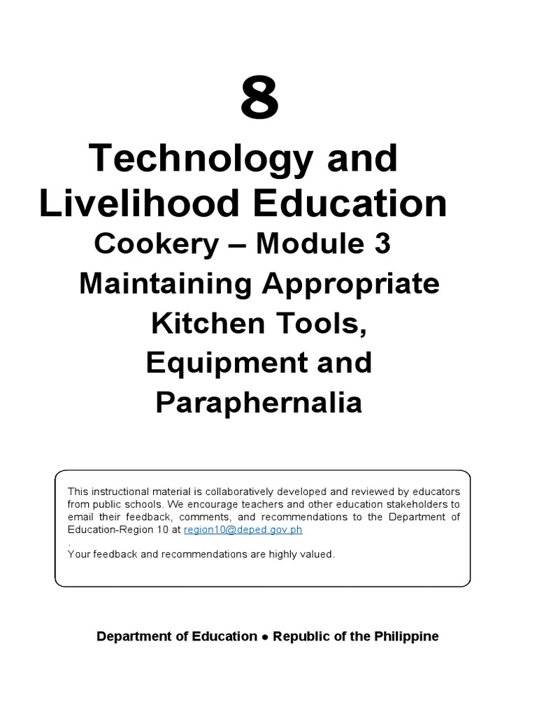 Tle 8-Week 2-Ready To Print | PDF | Dishwasher | Disinfectant