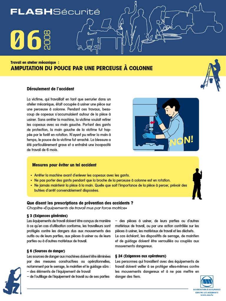 Amputation Du Doigt | PDF | Usinage | Perceuse