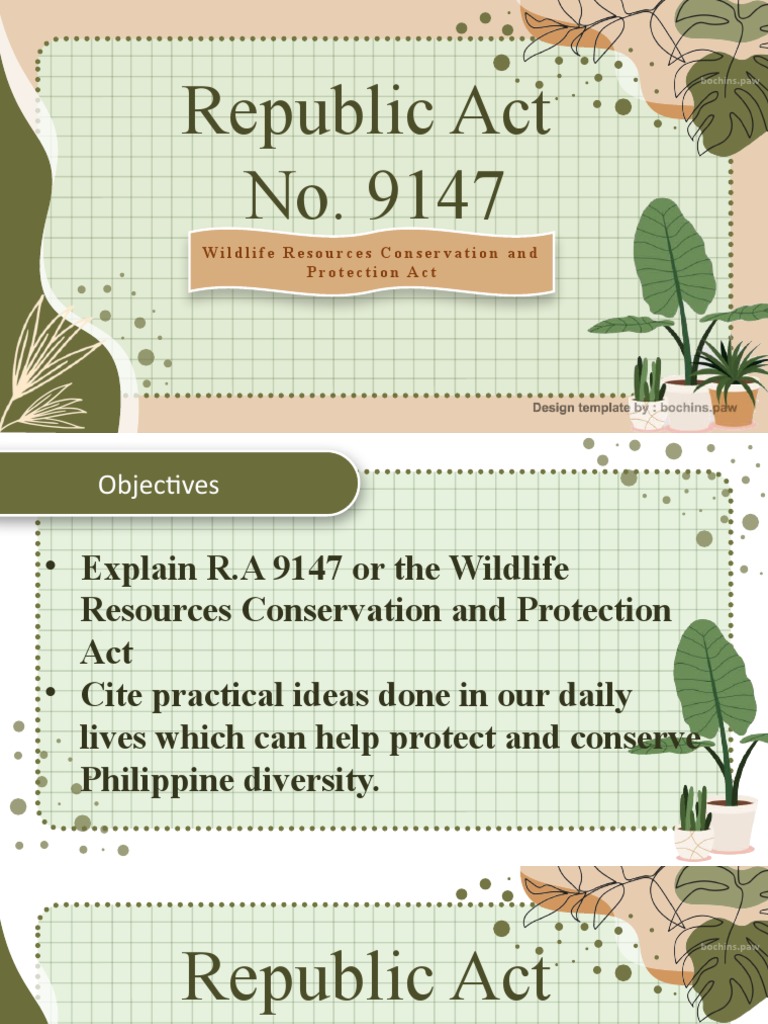 Ra 9147 | PDF | Endangered Species | Wildlife