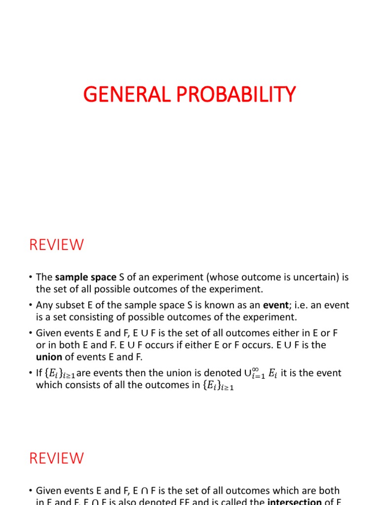 Advanced Topic1 | PDF | Probability | Probability Theory