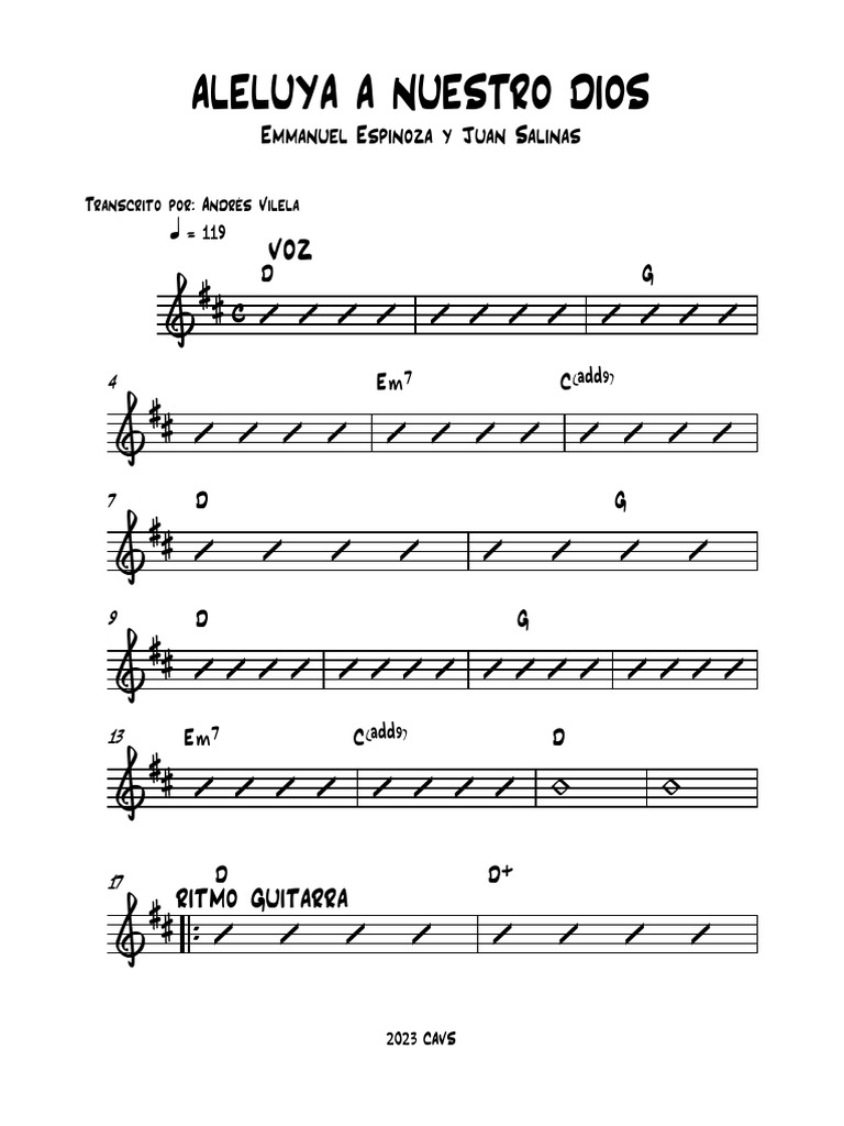 Aleluya A Nuestro Dios | PDF