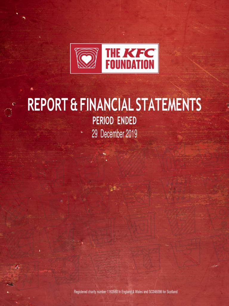 KFC Foundation Annual Report 2019 | PDF | Financial Audit | Going Concern