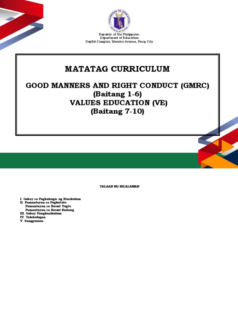 GMRC and Values Education Guide | PDF | Cognitive Science ...