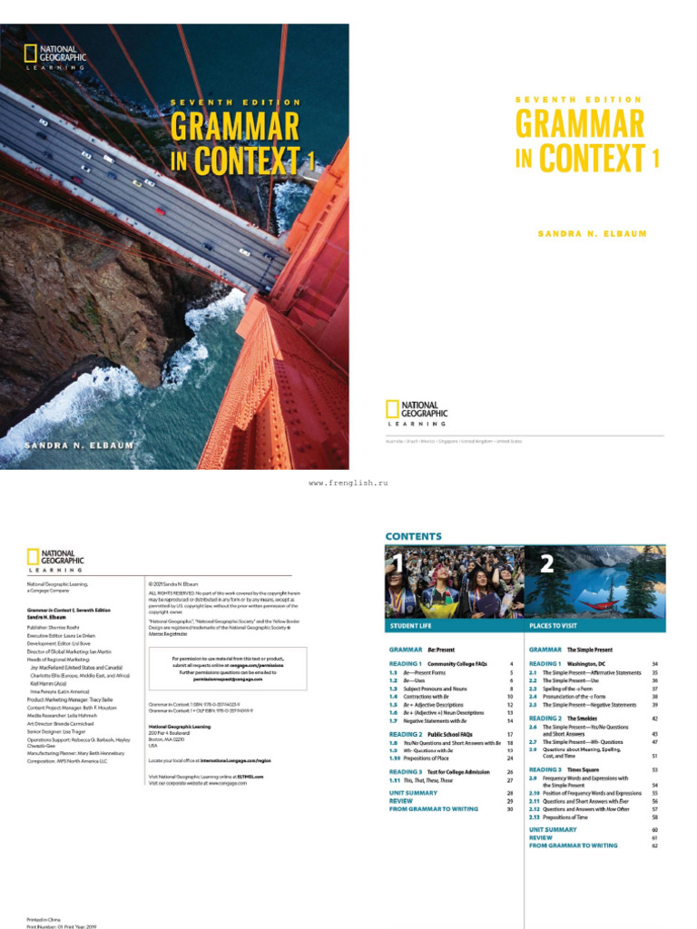 Grammar in Context 7ed 1 Students Book | PDF