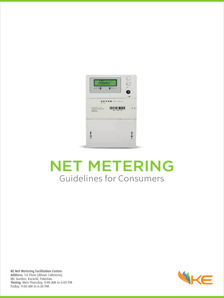 Net Metering - Guidelines For KE Consumers Updated Eng | PDF ...