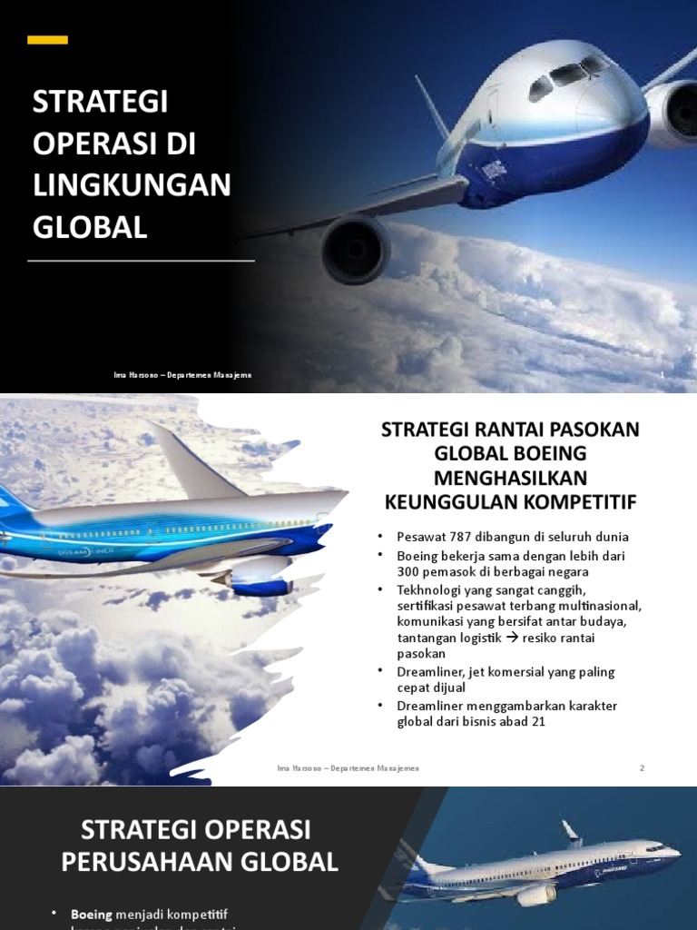 Bab 2 Strategi Operasi Di Lingkungan Global | PDF
