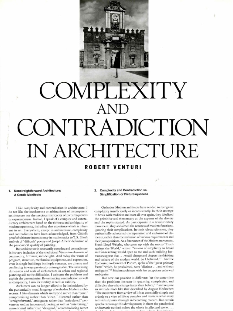 10-Complexity and Contradiction in Architecture-Venturi-P17-35 | PDF