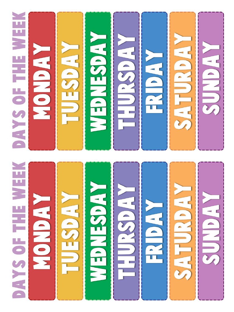 Days of the Week | PDF