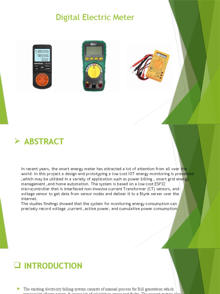 Digital Electric Meter | PDF | Voltage | Resistor