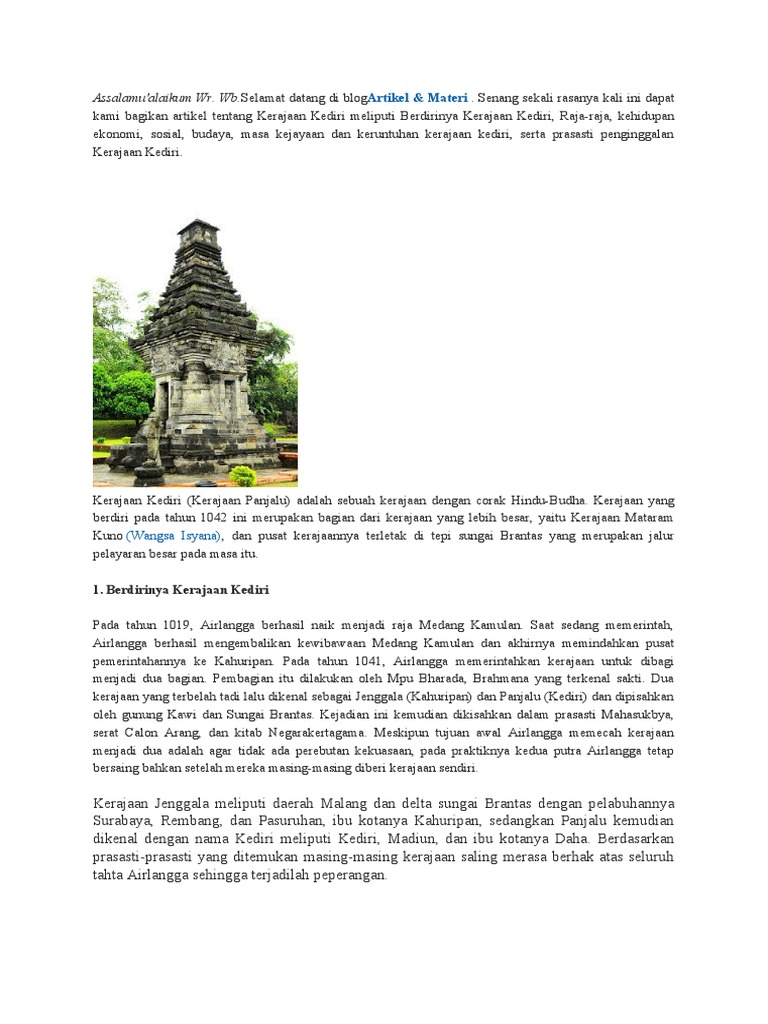 Sejarah Kediri | PDF