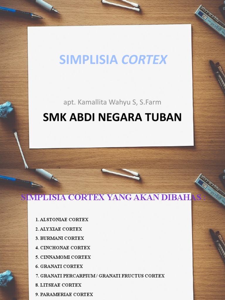 Simplisia Cortex | PDF | Memasak, Makanan, & Anggur | Griya & Taman