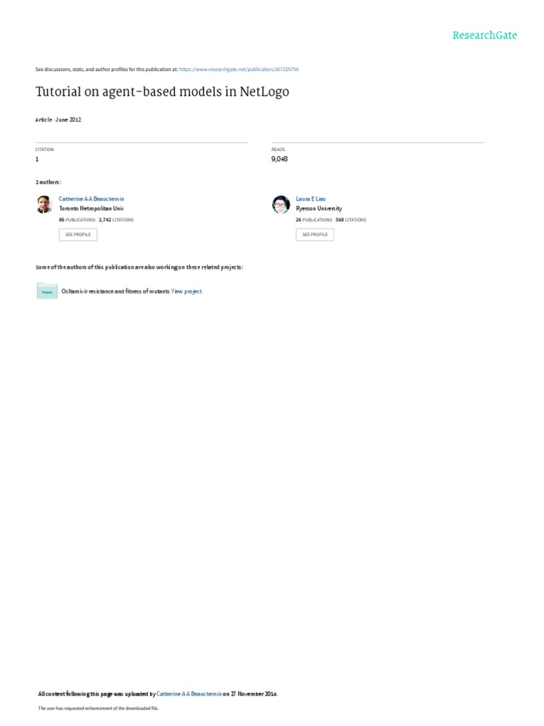 Tutorial On Agent-Based Models in NetLogo | PDF | Dendritic Cell ... Tutorial On Agent-Based Models in NetLogo | PDF | Dendritic Cell ...