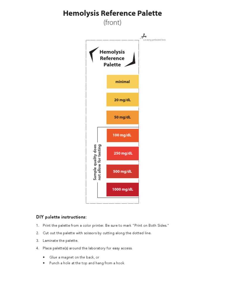 Hemolysis Palette Bookmark-P | PDF