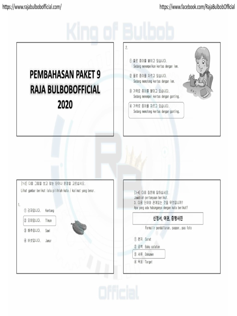 Pembahasan Tryout Eps Topik 9 | PDF
