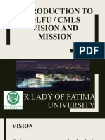 Olfu Mission Vision Core Values and History | PDF