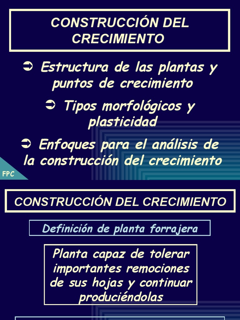 2 - Construcción Del Crecimiento FPC | PDF | Tallo de la planta | Pasto