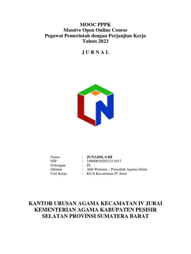 Junaidi - Jurnal Mooc PPPK 2023 | PDF