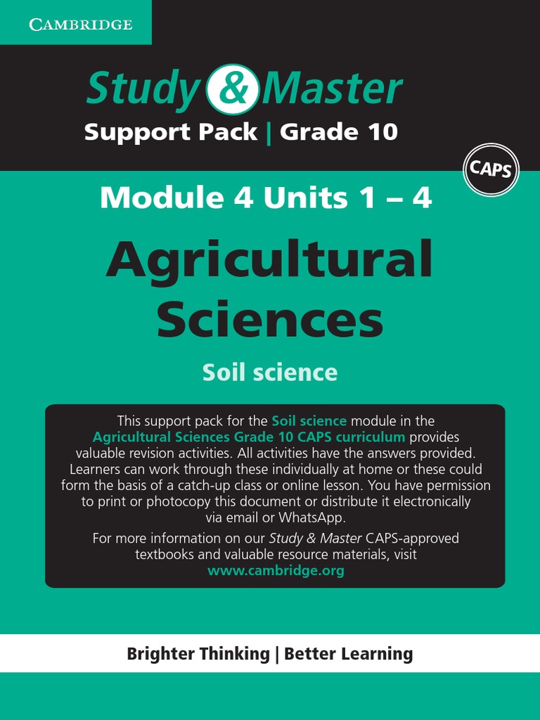 Grade 10 Soil Science Support Pack | PDF | Soil | Weathering