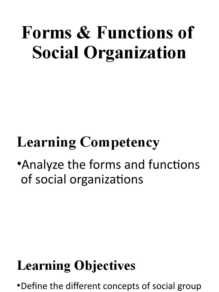 Social Organization | PDF Social Organization | PDF