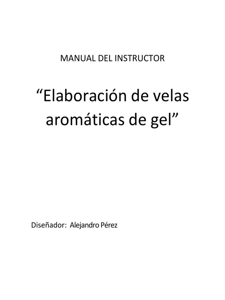 Ejemplo Manual Del Instructor | PDF