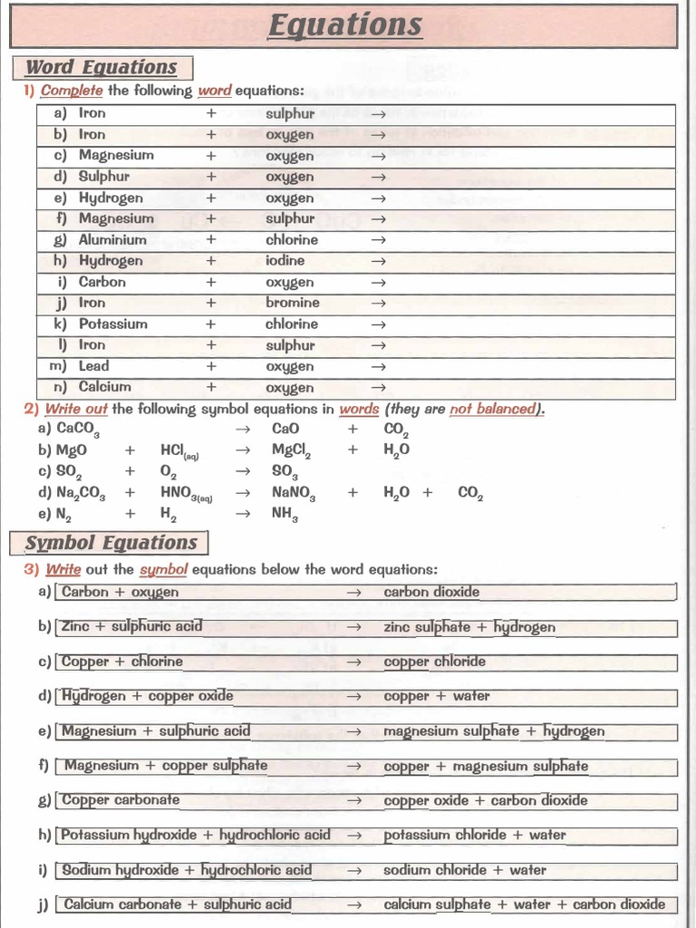3a Writing Equations CGP | PDF