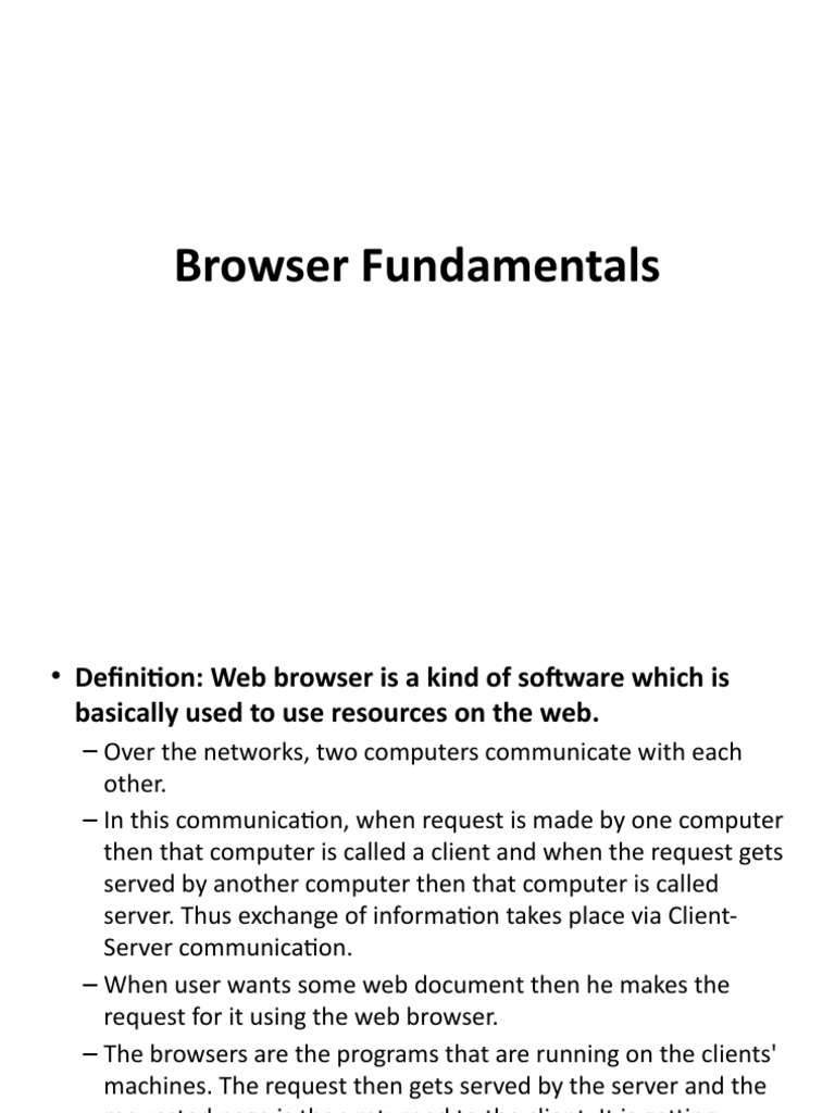 3browser Fundamentals | PDF 3browser Fundamentals | PDF