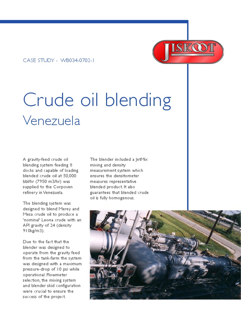 Crude Oil Blending System Overview | PDF | Hydrocarbons | Oils