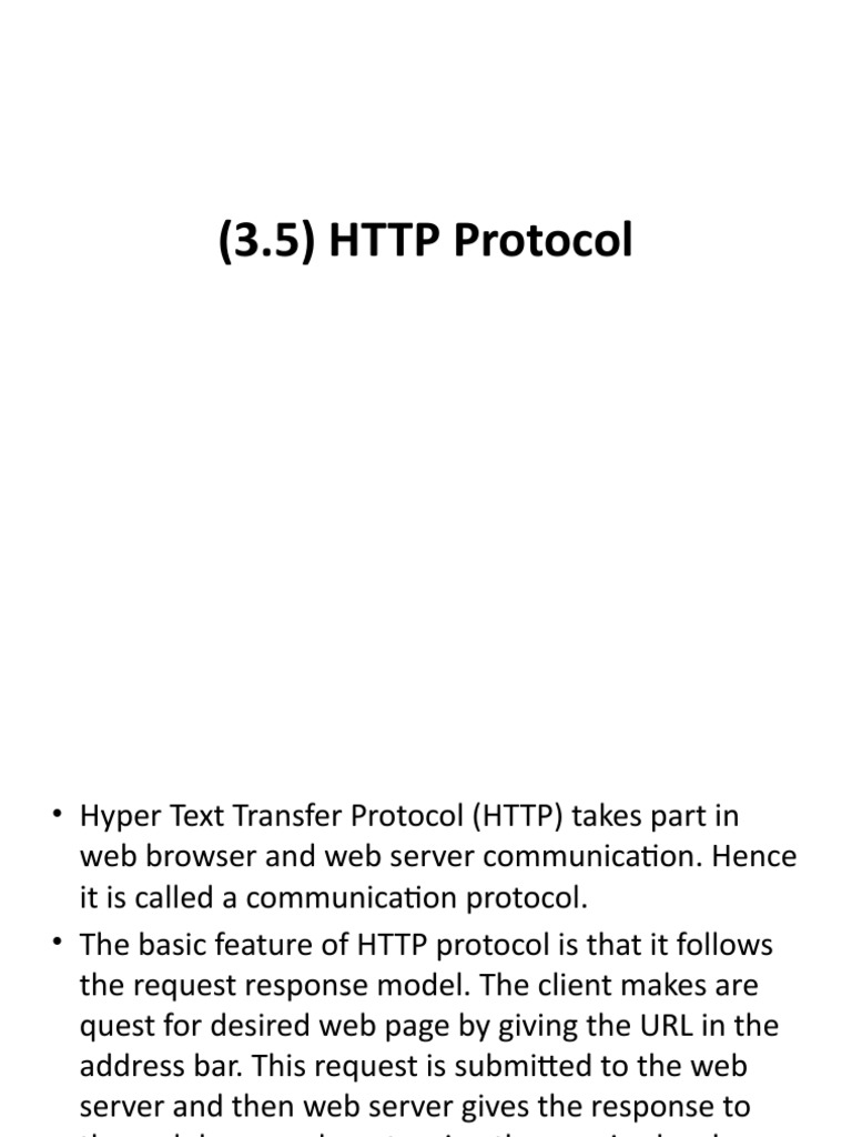 3.5 HTTTP | PDF | World Wide Web | Internet & Web