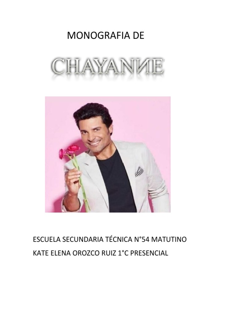 Monografia de Chayanne (En Proceso) | PDF