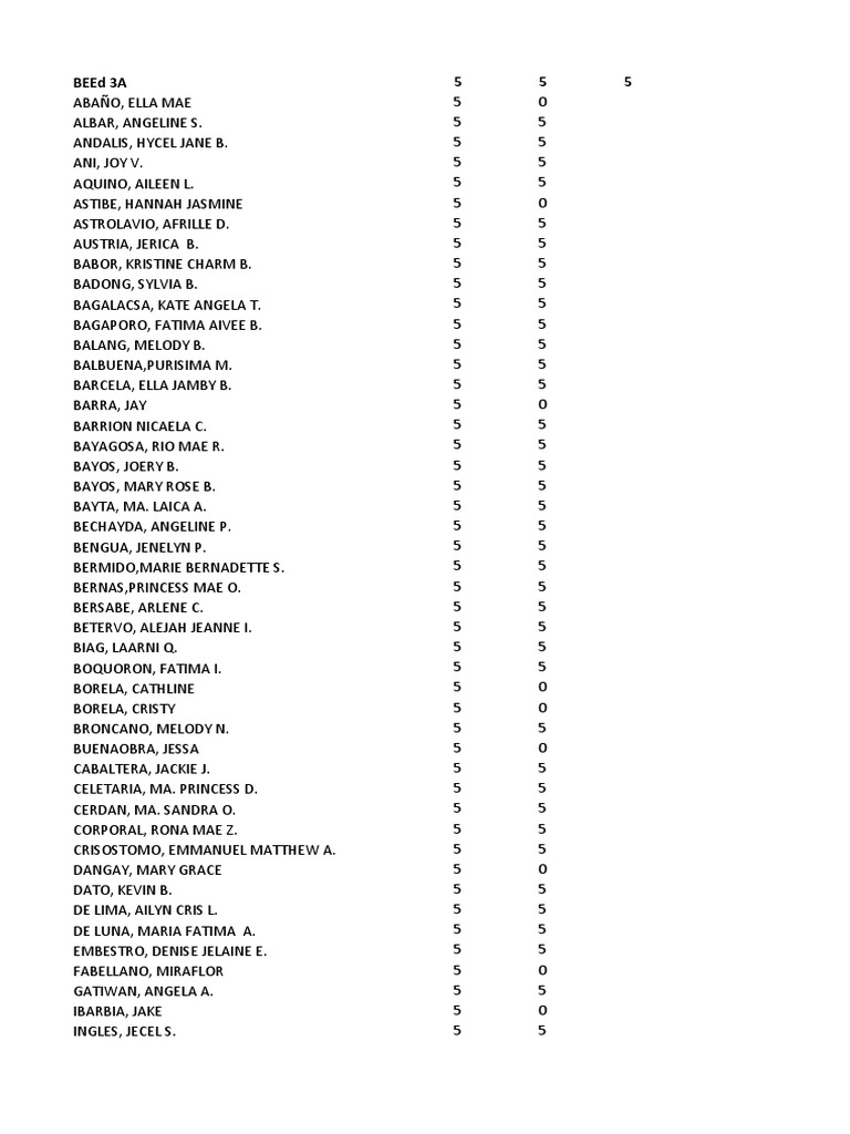 MC Eng 1 2023 2024 BEED 3A | PDF