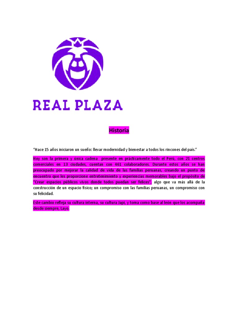 Real Plaza | PDF
