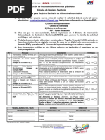 Requisitos Exigidos para El Registro Sanitario y Notificaciones de Cambios de Alimentos | PDF ...