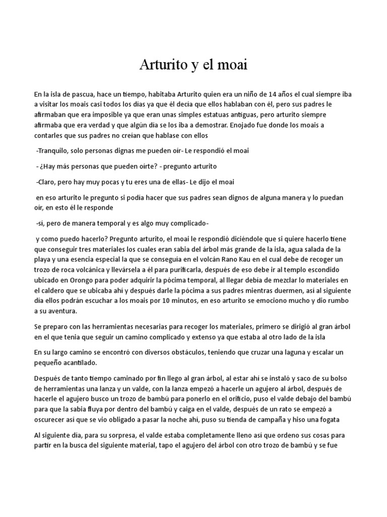 Arturito y El Moai | PDF | Religión y espiritualidad